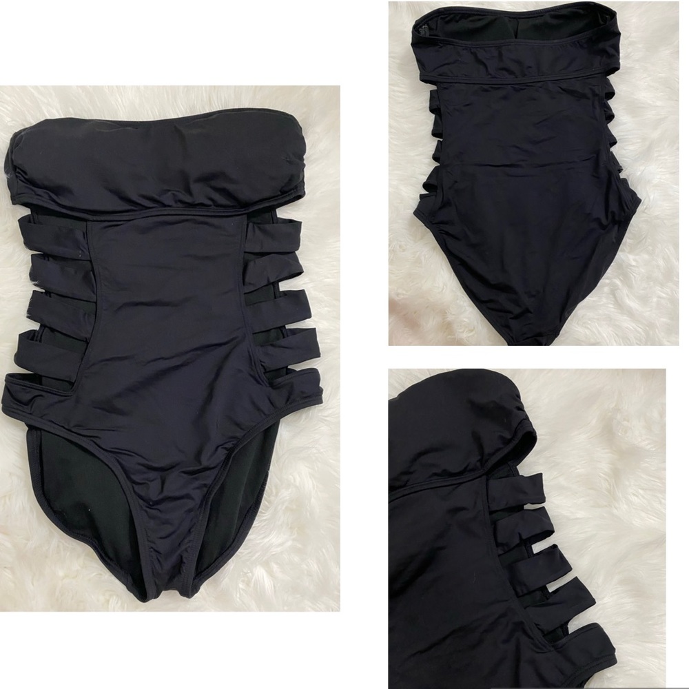 Kenneth Cole Reaction Black Bathing Suit. - Gem